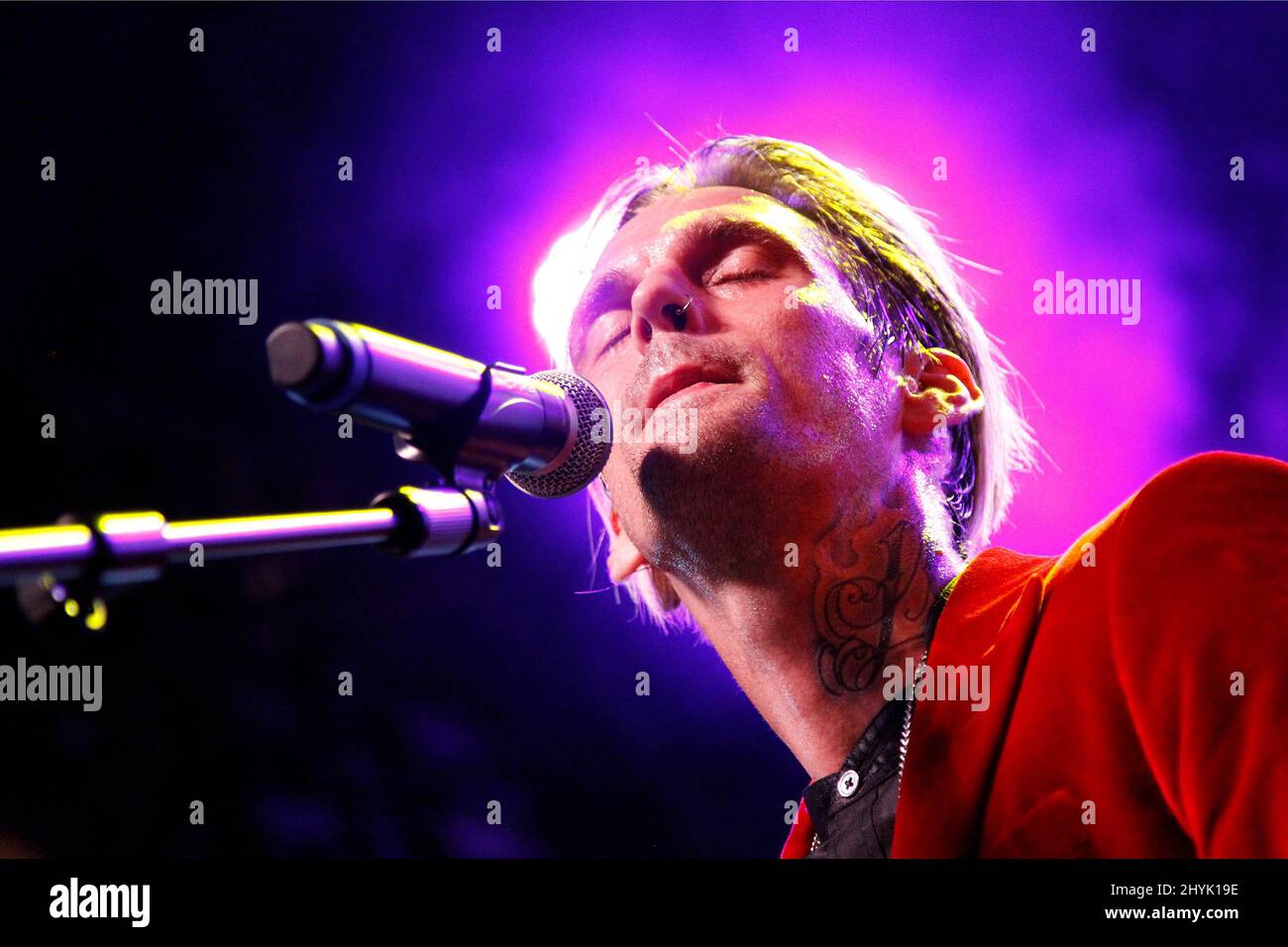 Aaron Carter Performing Onstage High Resolution Stock Photography and ...