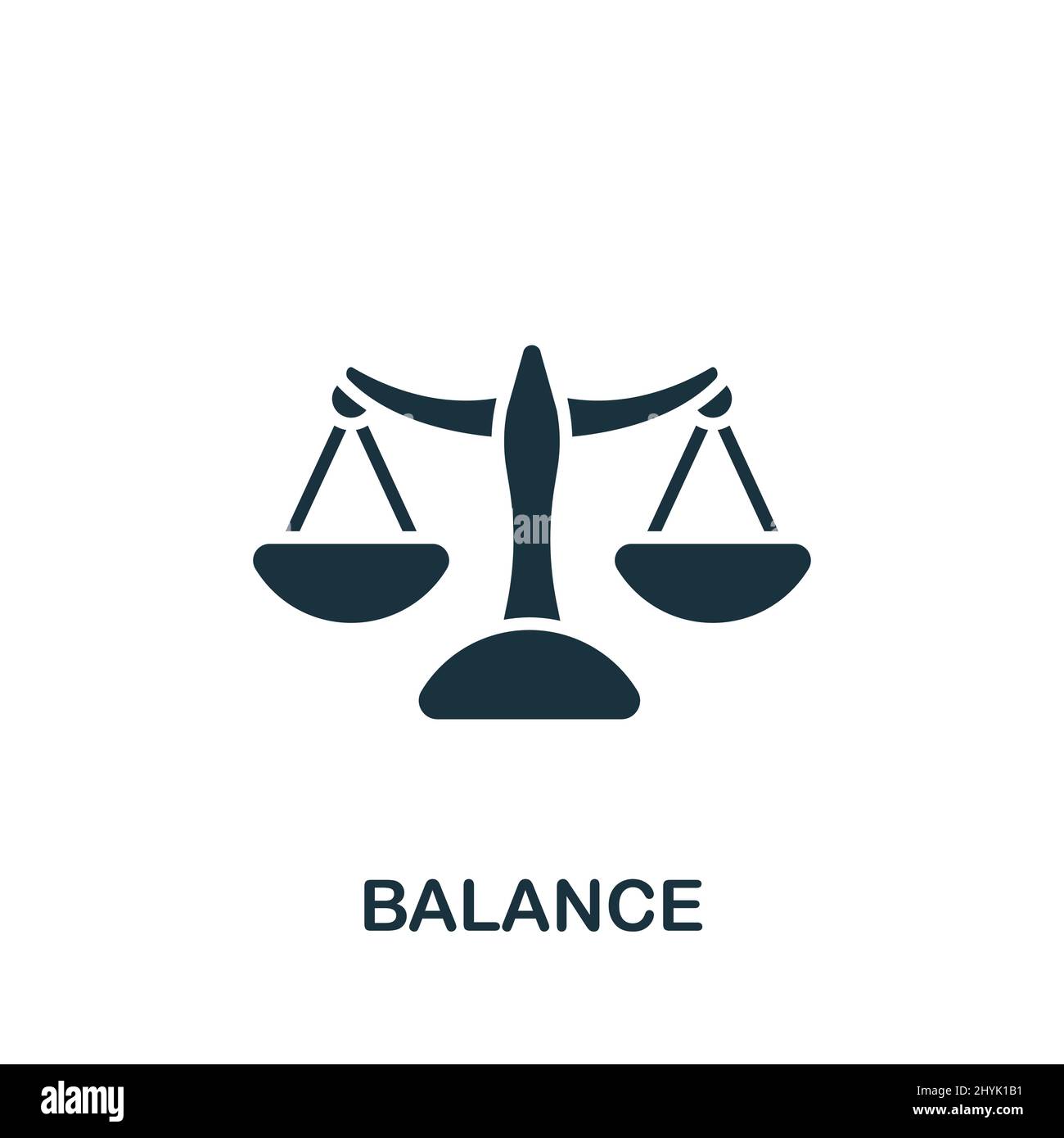 Balance icon. Monochrome simple icon for templates, web design and ...