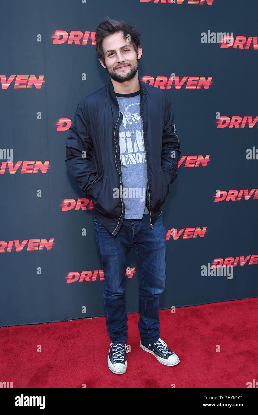 Kip Rowland attending the premiere of Driven, in Los Angeles ...