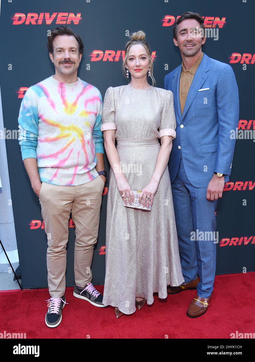 Jason Sudeikis, Judy Greer and Lee Pace attending the premiere of ...