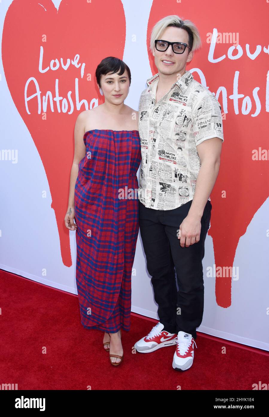 Zelda Williams and Anthony Sneed attending the premiere of Love ...