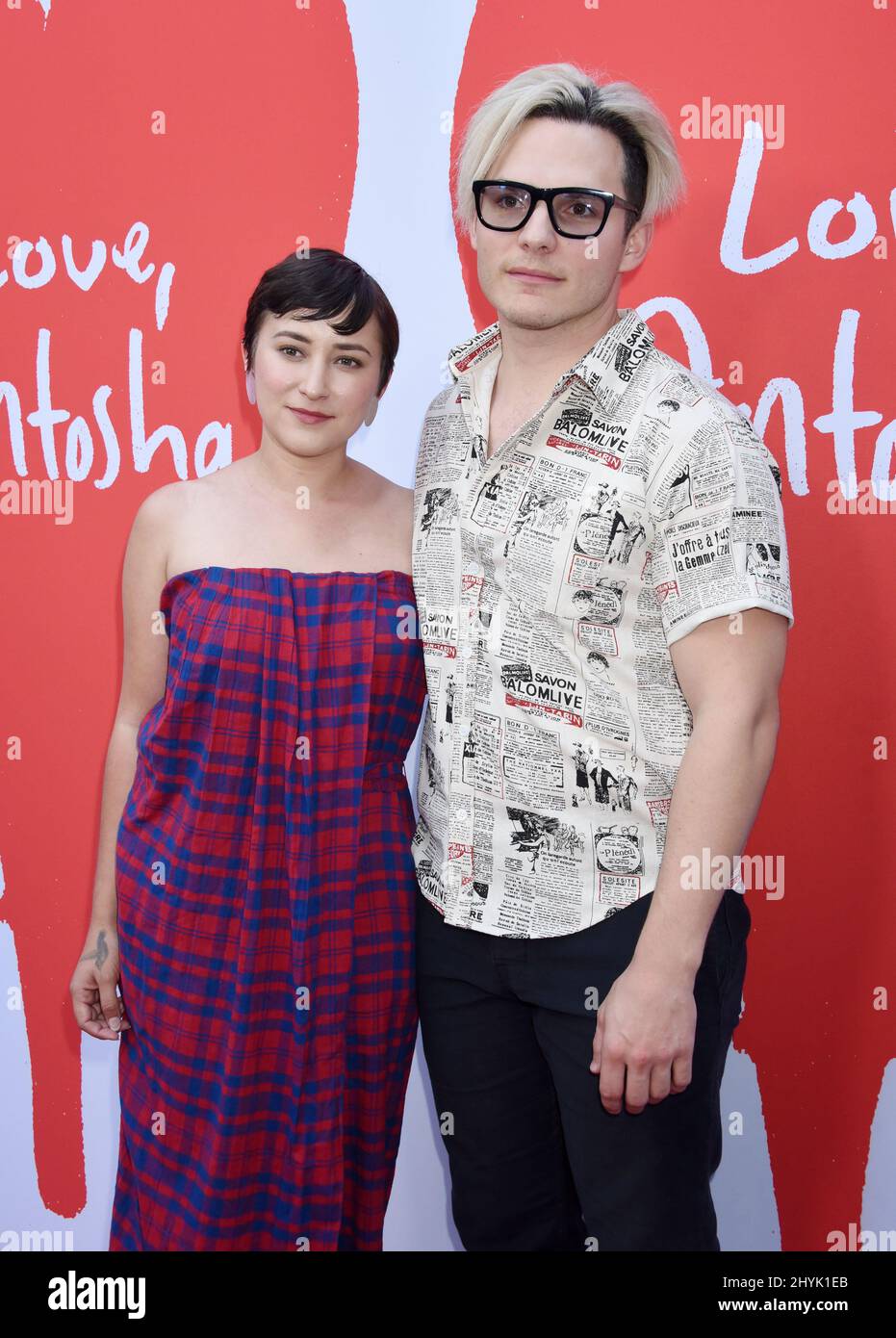 Zelda Williams and Anthony Sneed attending the premiere of Love ...