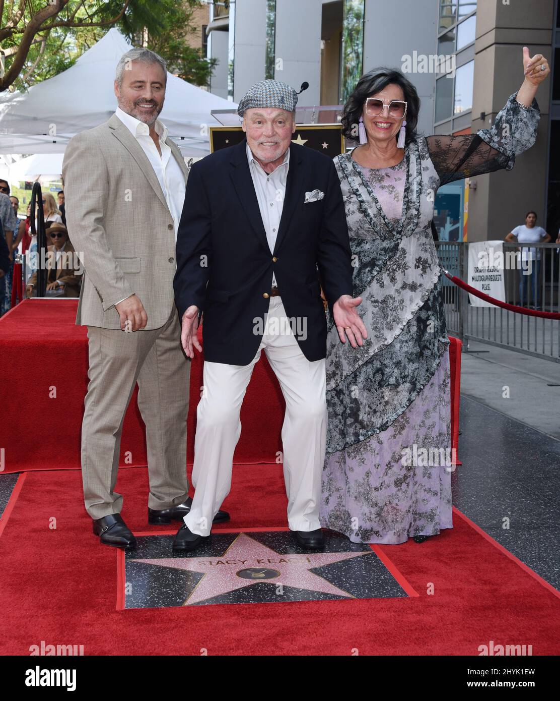 Stacy Keach, Matt LeBlanc and Malgosia Tomassi Keach at the Stacy Keach ...