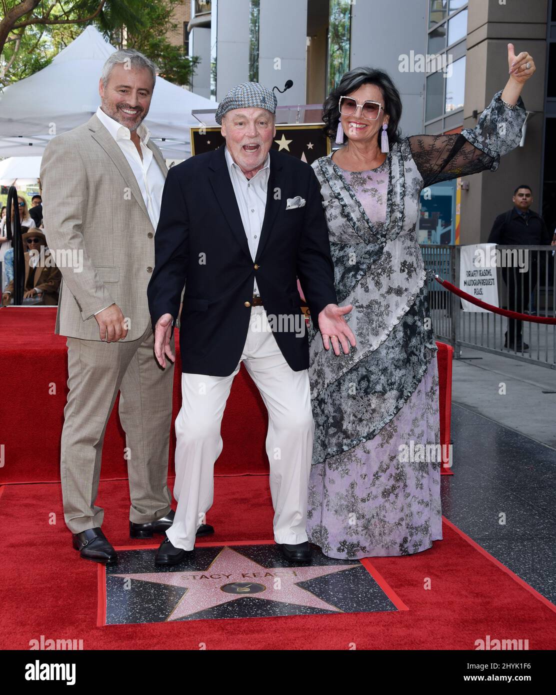 Stacy Keach, Matt LeBlanc and Malgosia Tomassi Keach at the Stacy Keach ...