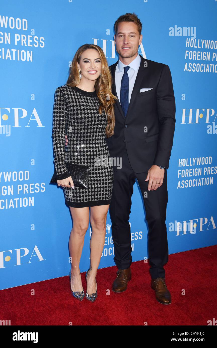 Justin Hartley and Chrishell Stause Hartley at the 2019 Hollywood ...