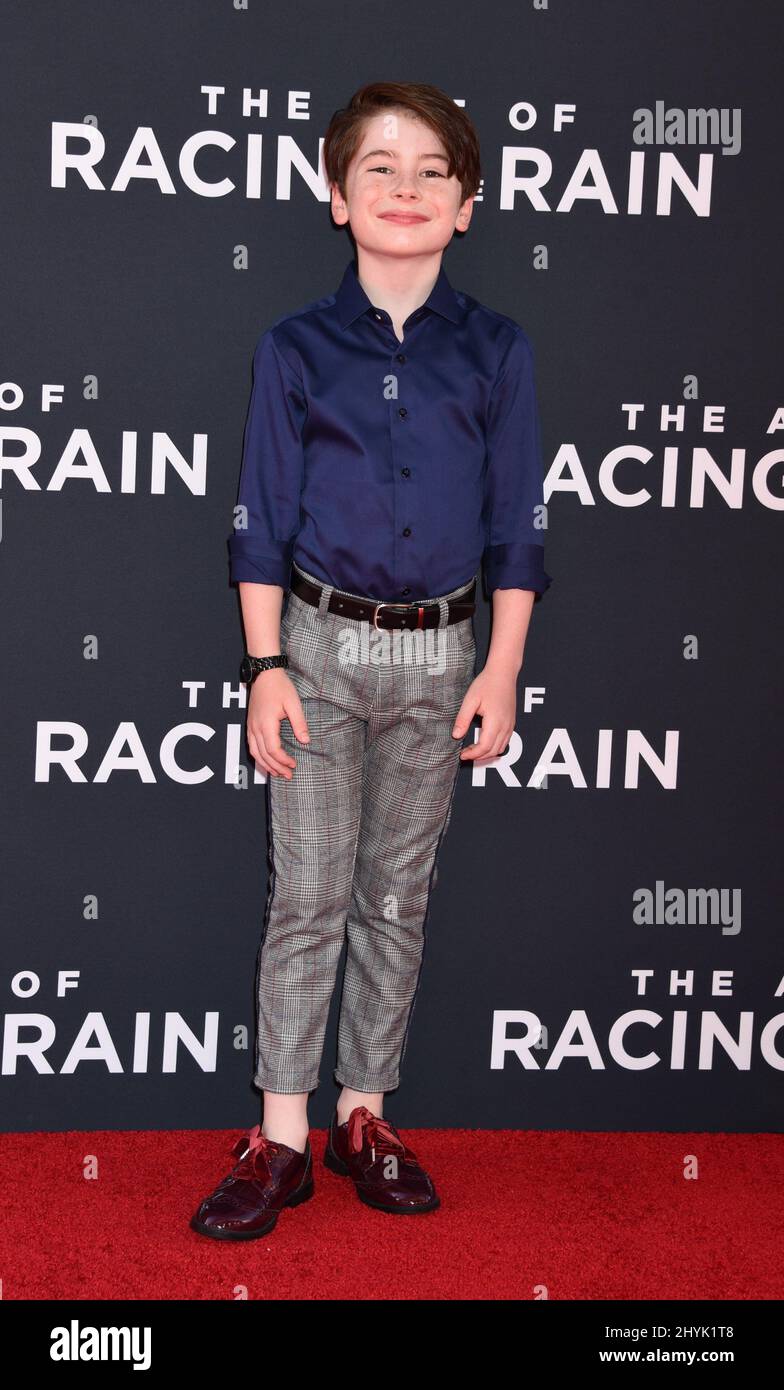 Paxton Booth at "The Art of Racing In The Rain" World Premiere held at ...