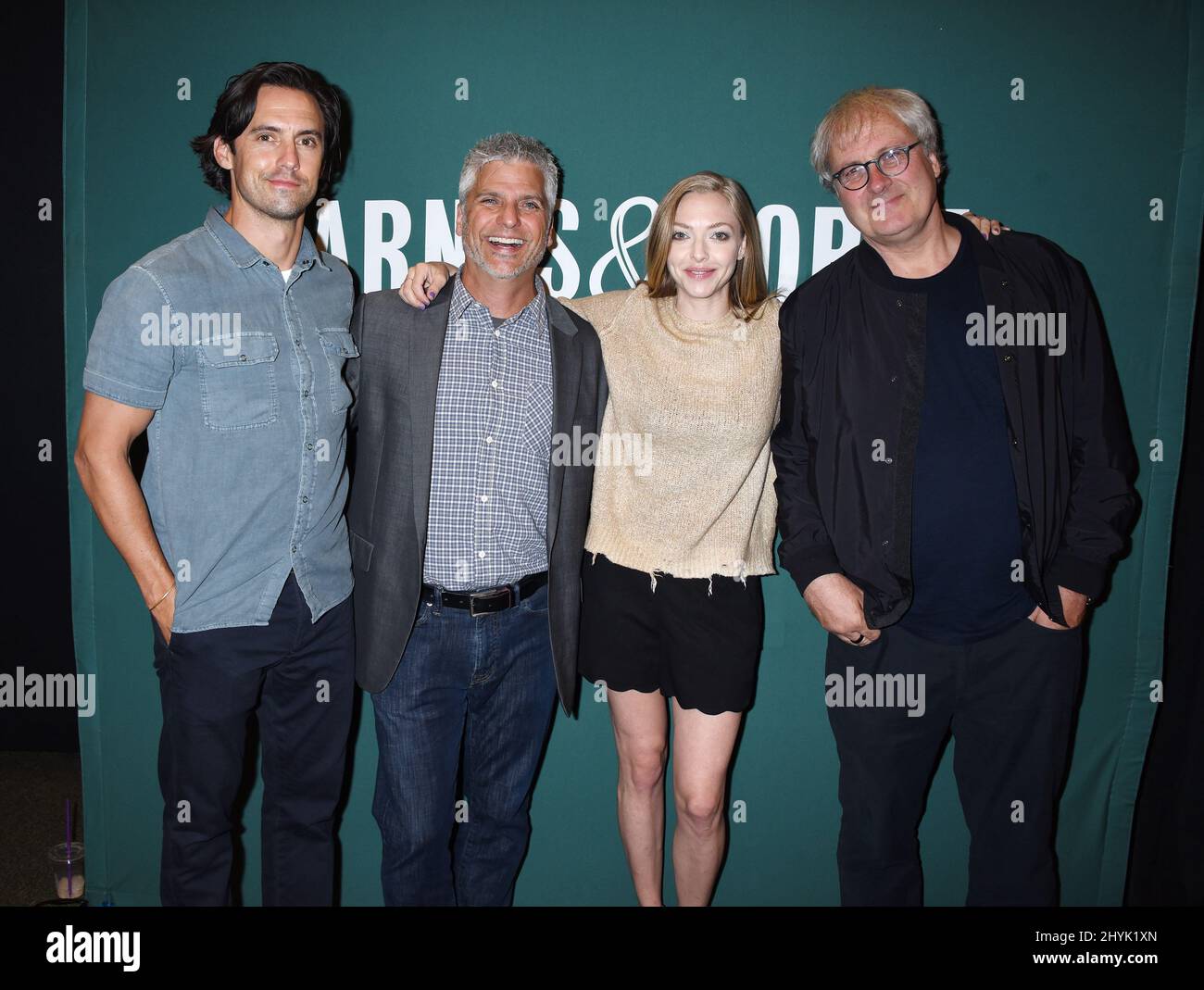 Milo Ventimiglia, Garth Stein, Amanda Seyfried and Simon Curtis at 'The ...