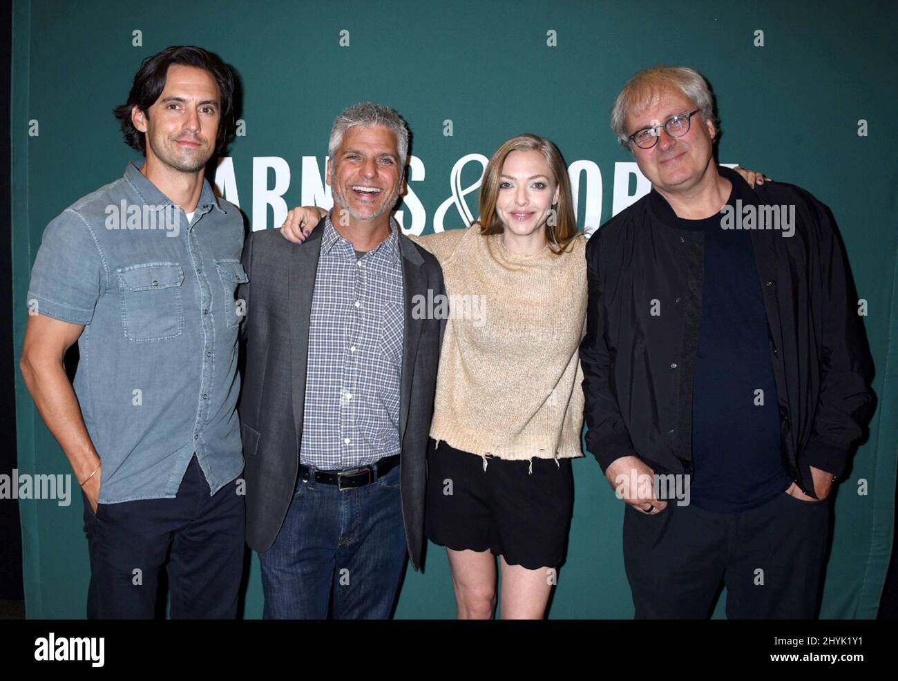 Milo Ventimiglia, Garth Stein, Amanda Seyfried and Simon Curtis at 'The ...