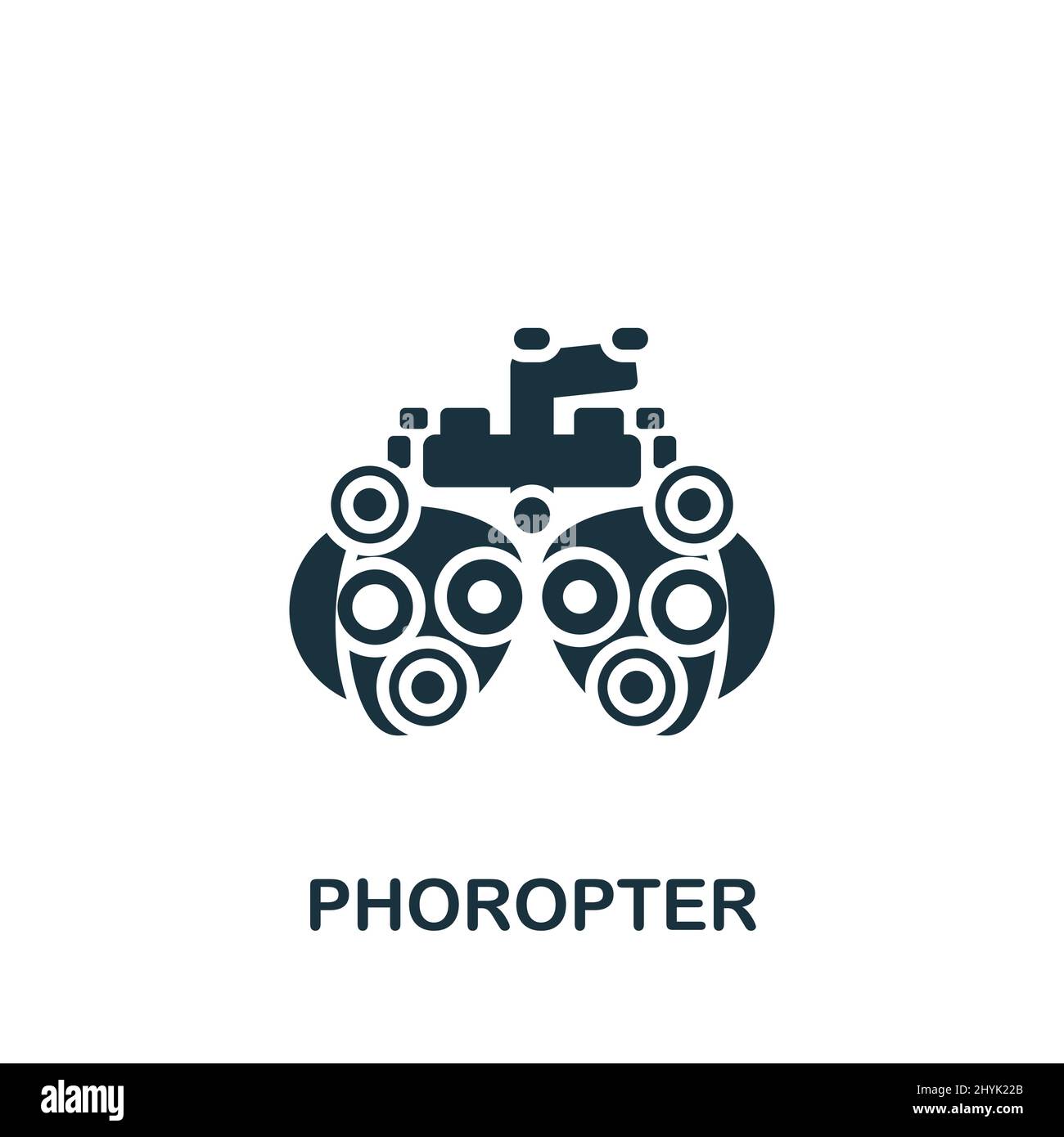 Eye doctor phoropter vision Cut Out Stock Images & Pictures - Alamy