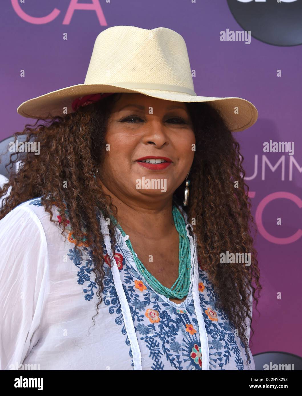 Pam Grier arriving to the ABC's TCA Summer Press Tour Carpet Event at ...