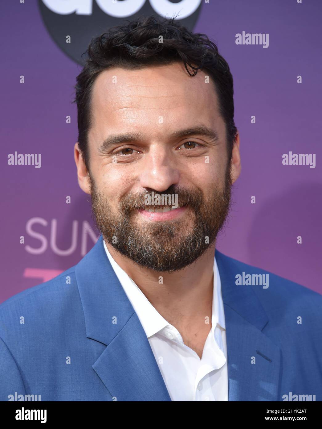 Jake Johnson arriving to the ABC's TCA Summer Press Tour Carpet Event ...