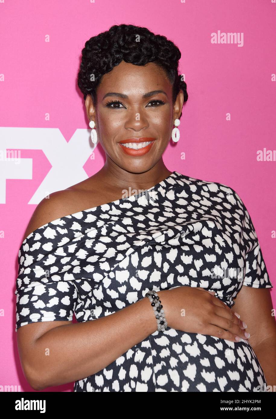 Angela Lewis at FX Networks Star Walk red carpet at TCA held at the ...