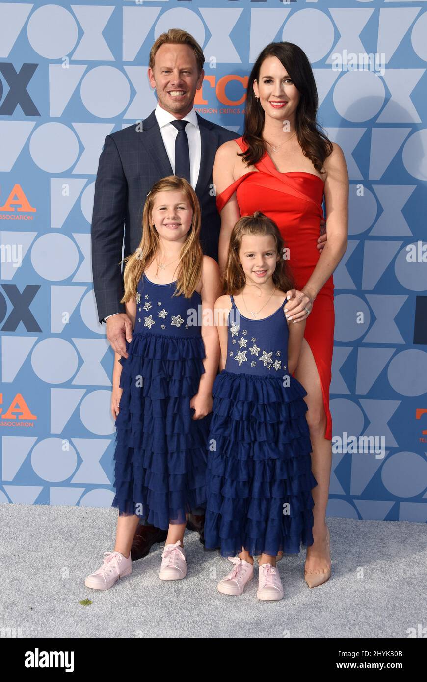 Ian Ziering, Erin Ziering, Mia Ziering and Penna Ziering at the FOX ...