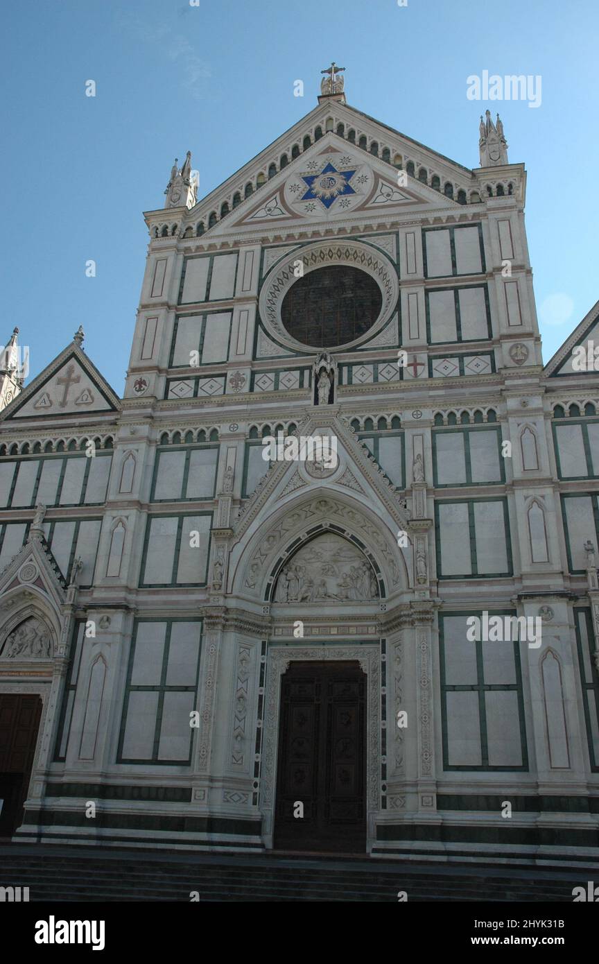 Facade of the church of Santo Spirito. Florence Stock Photo - Alamy