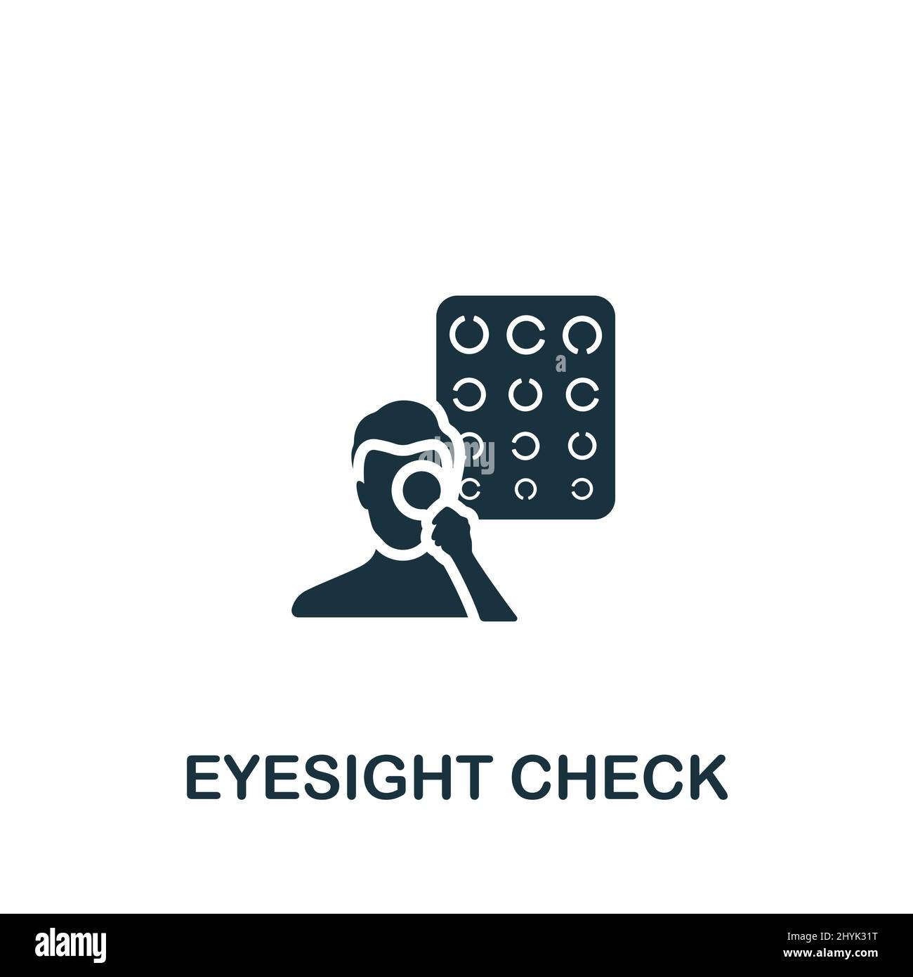 Eye check up chart Cut Out Stock Images & Pictures - Alamy