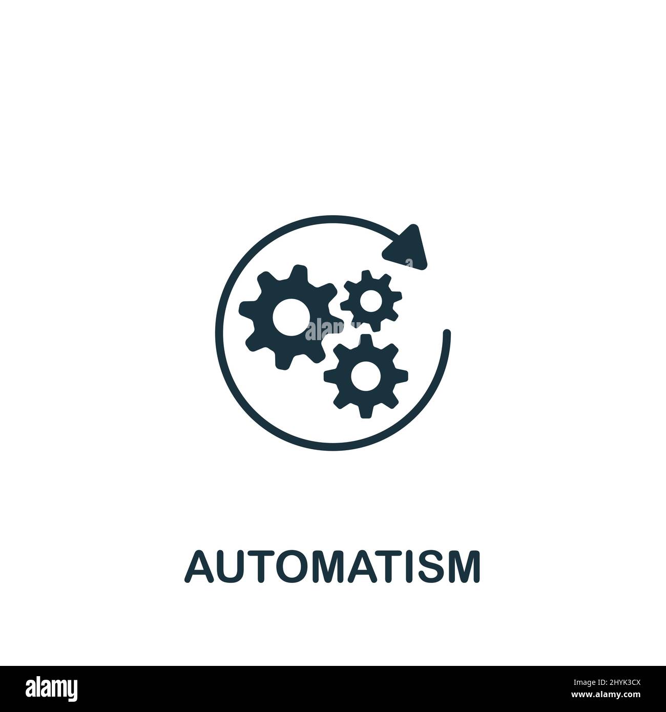 Automatism icon. Monochrome simple icon for templates, web design and ...