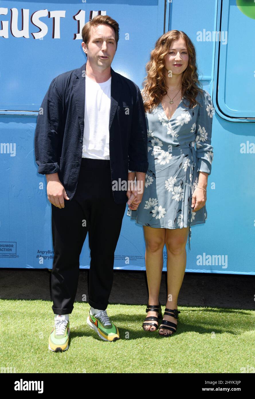 Beck Bennett and Jessy Hodges at 'The Angry Birds Movie 2' World ...