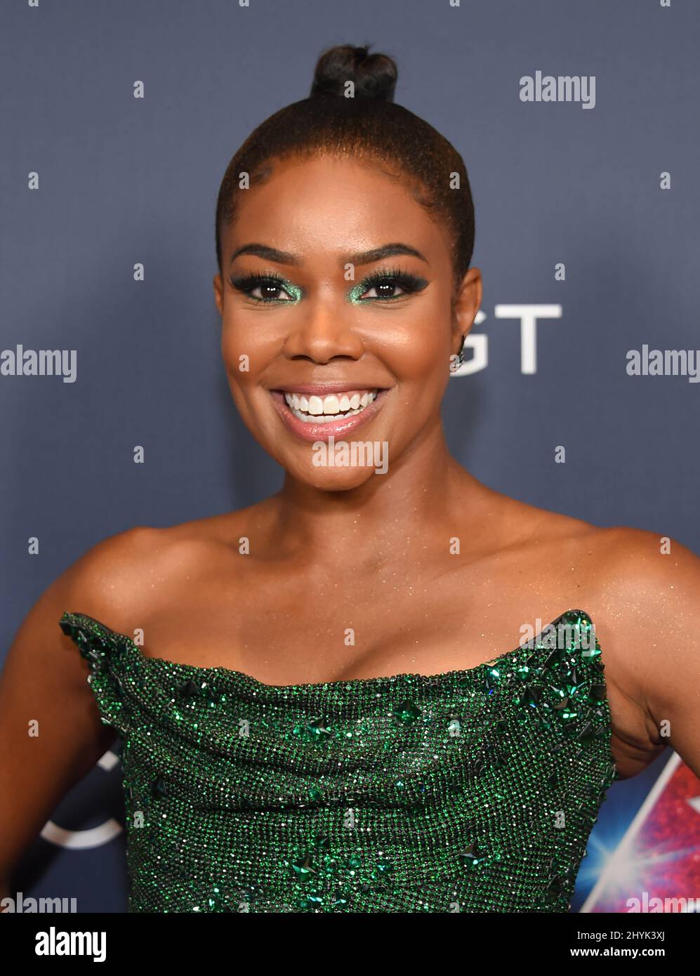 Gabrielle Union on the red carpet at the 'America's Got Talent' season 14 photocall held at the ...