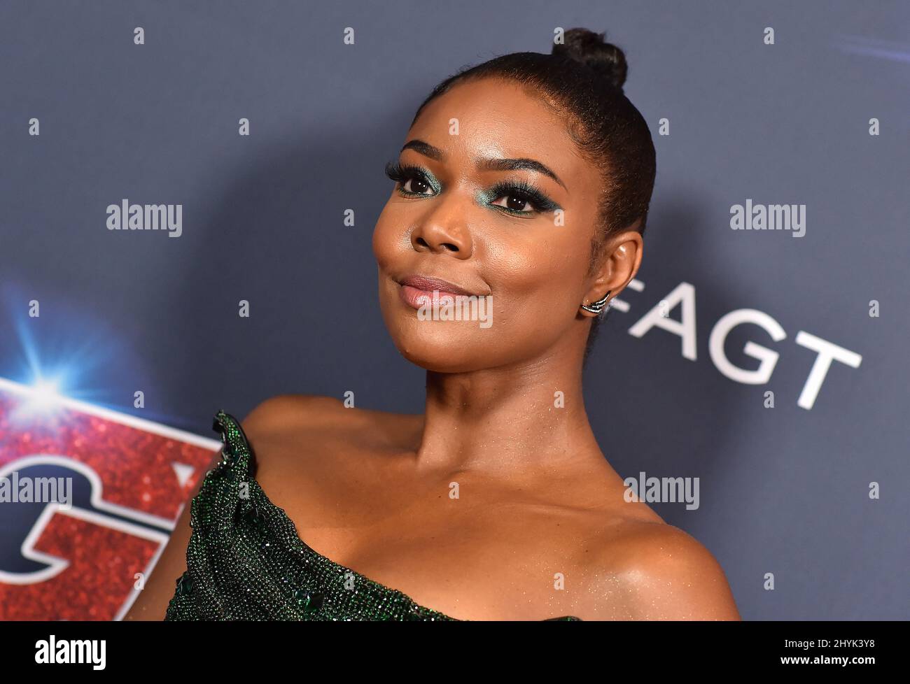 Gabrielle Union on the red carpet at the 'America's Got Talent' season 14 photocall held at the ...