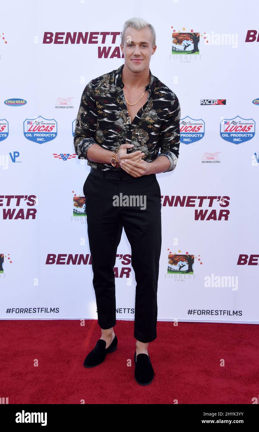 Hunter Clowdus at the premiere of 'Bennett's War' held at the Steven J ...