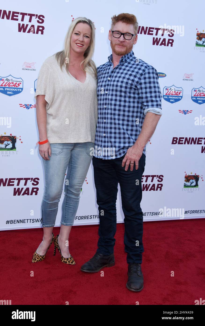 Zack Ward and Jennifer Ward at the premiere of 'Bennett's War' held at ...