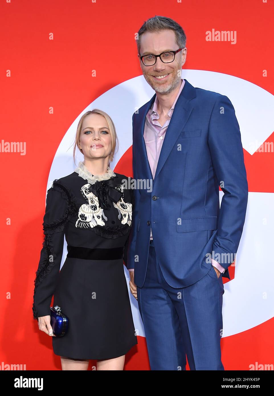 Stephen Merchant and Mircea Monroe at the 'Good Boy' Los Angeles ...