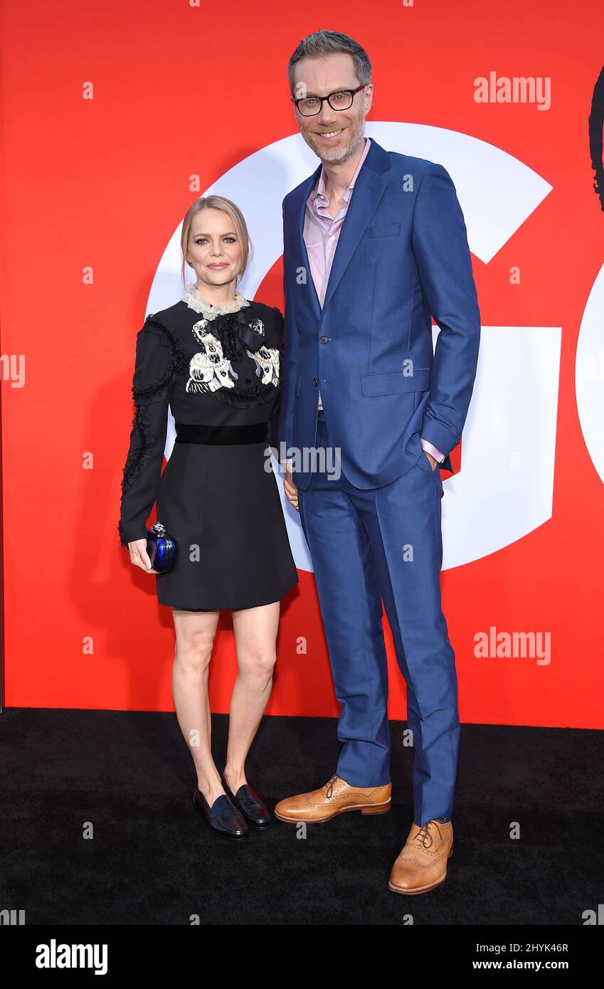 Stephen Merchant and Mircea Monroe at the 'Good Boy' Los Angeles ...