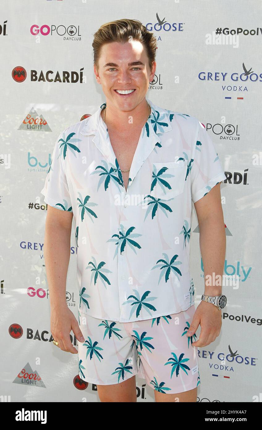Jesse McCartney arrives at GO POOL Dayclub in the Flamingo Las Vegas ...