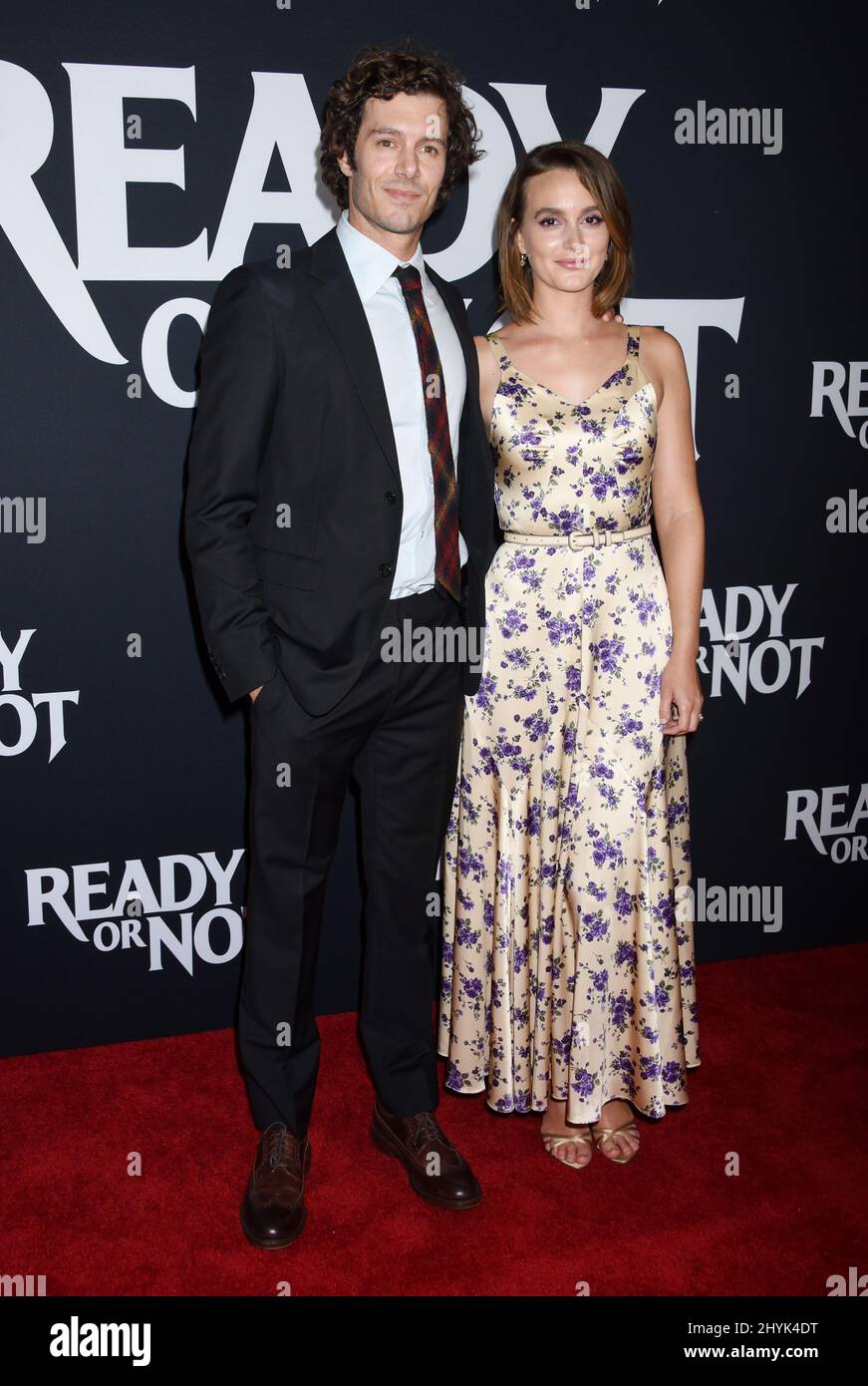 Adam Brody and Leighton Meester at the Los Angeles screening of 'Ready ...