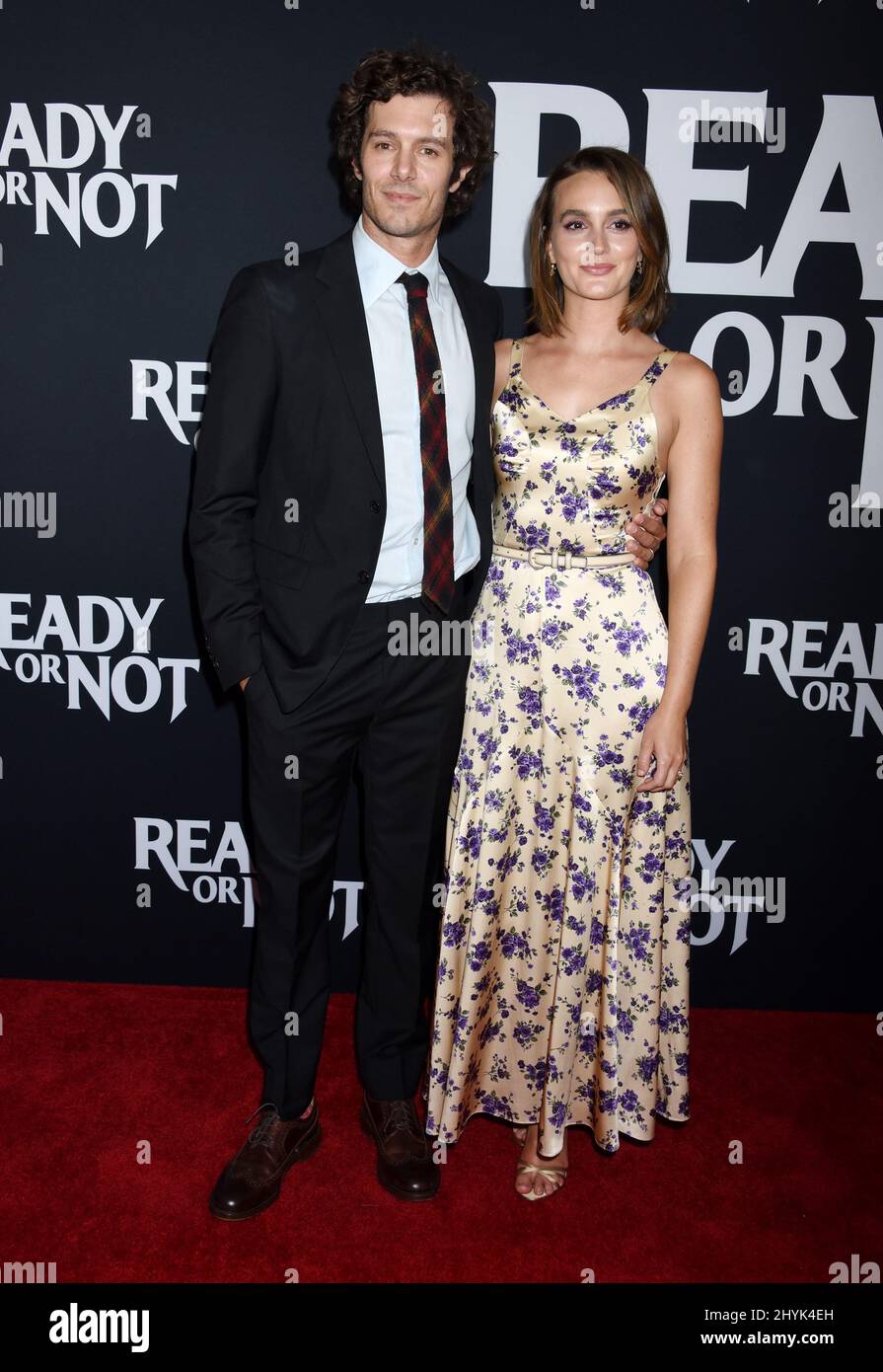 Adam Brody and Leighton Meester at the Los Angeles screening of 'Ready ...