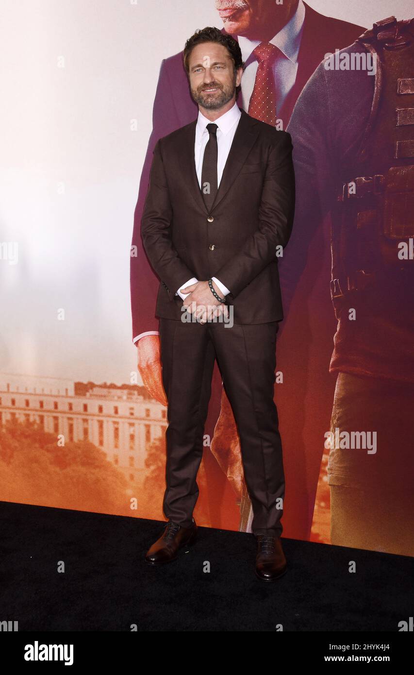 Gerard Butler at the Los Angeles premiere of 'Angel Has Fallen' held at ...
