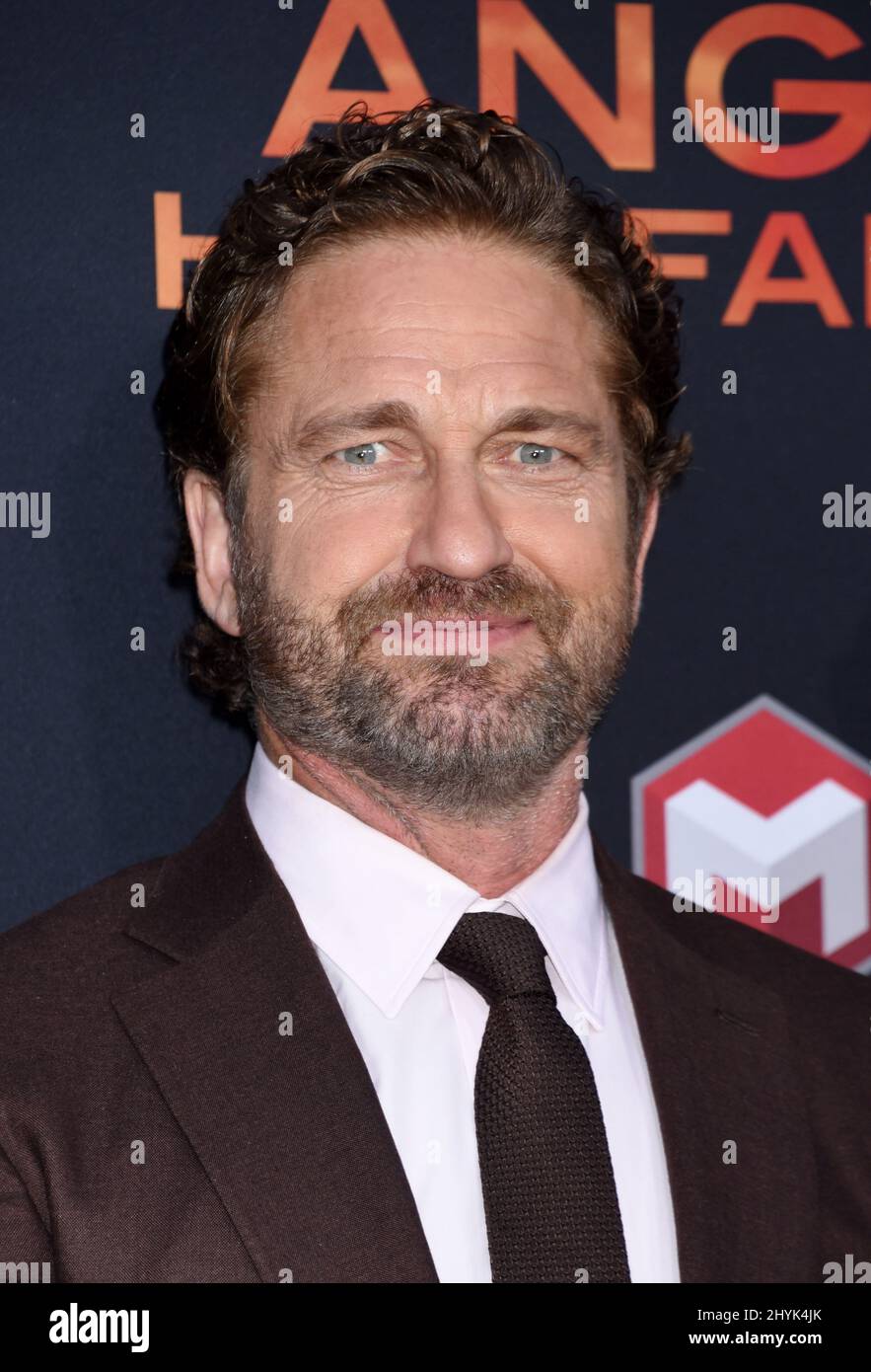 Gerard Butler at the Los Angeles premiere of 'Angel Has Fallen' held at ...