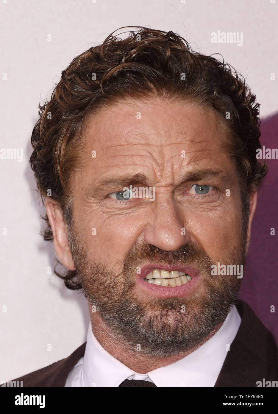 Gerard Butler at the Los Angeles premiere of 'Angel Has Fallen' held at ...
