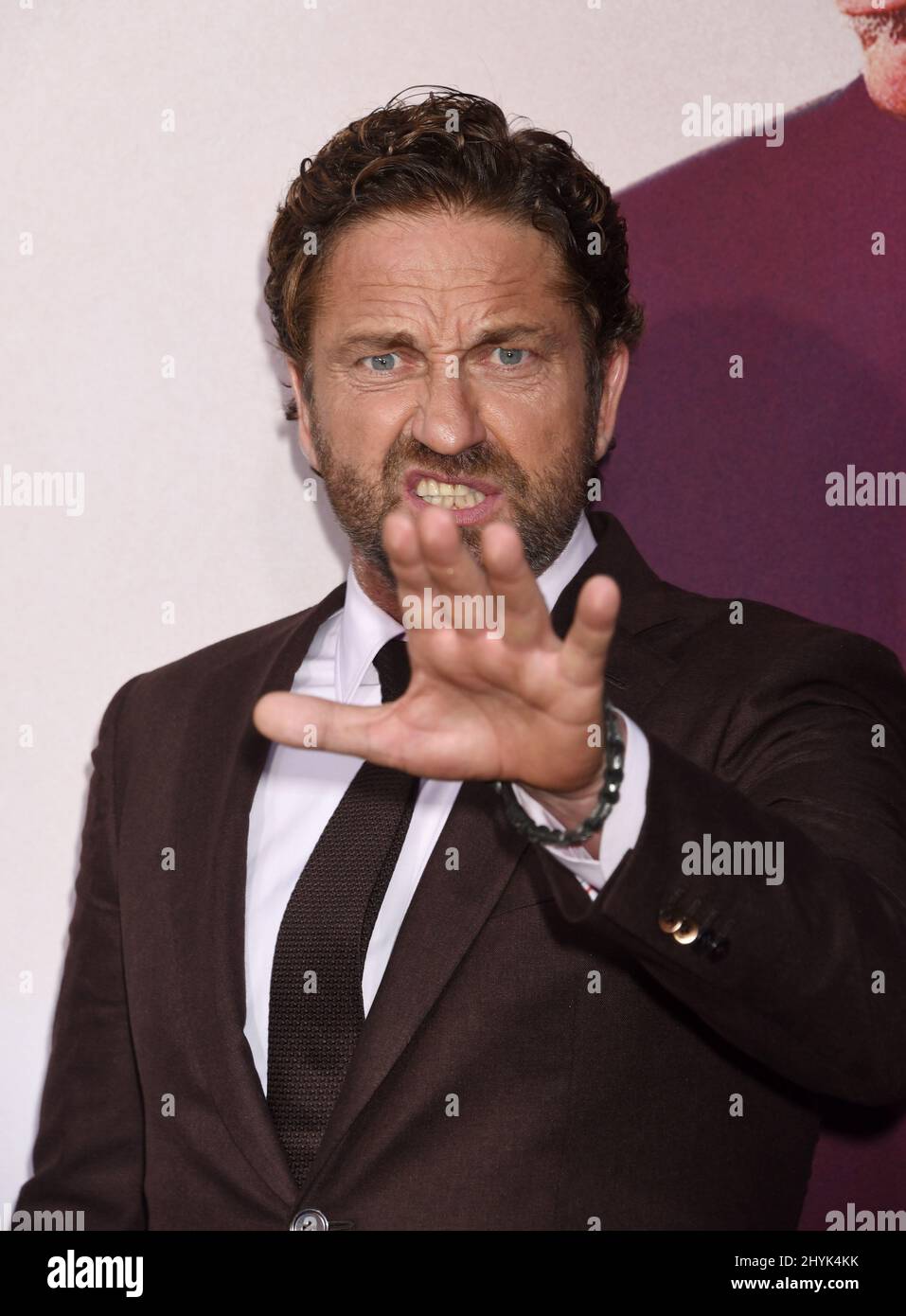 Gerard Butler at the Los Angeles premiere of 'Angel Has Fallen' held at ...