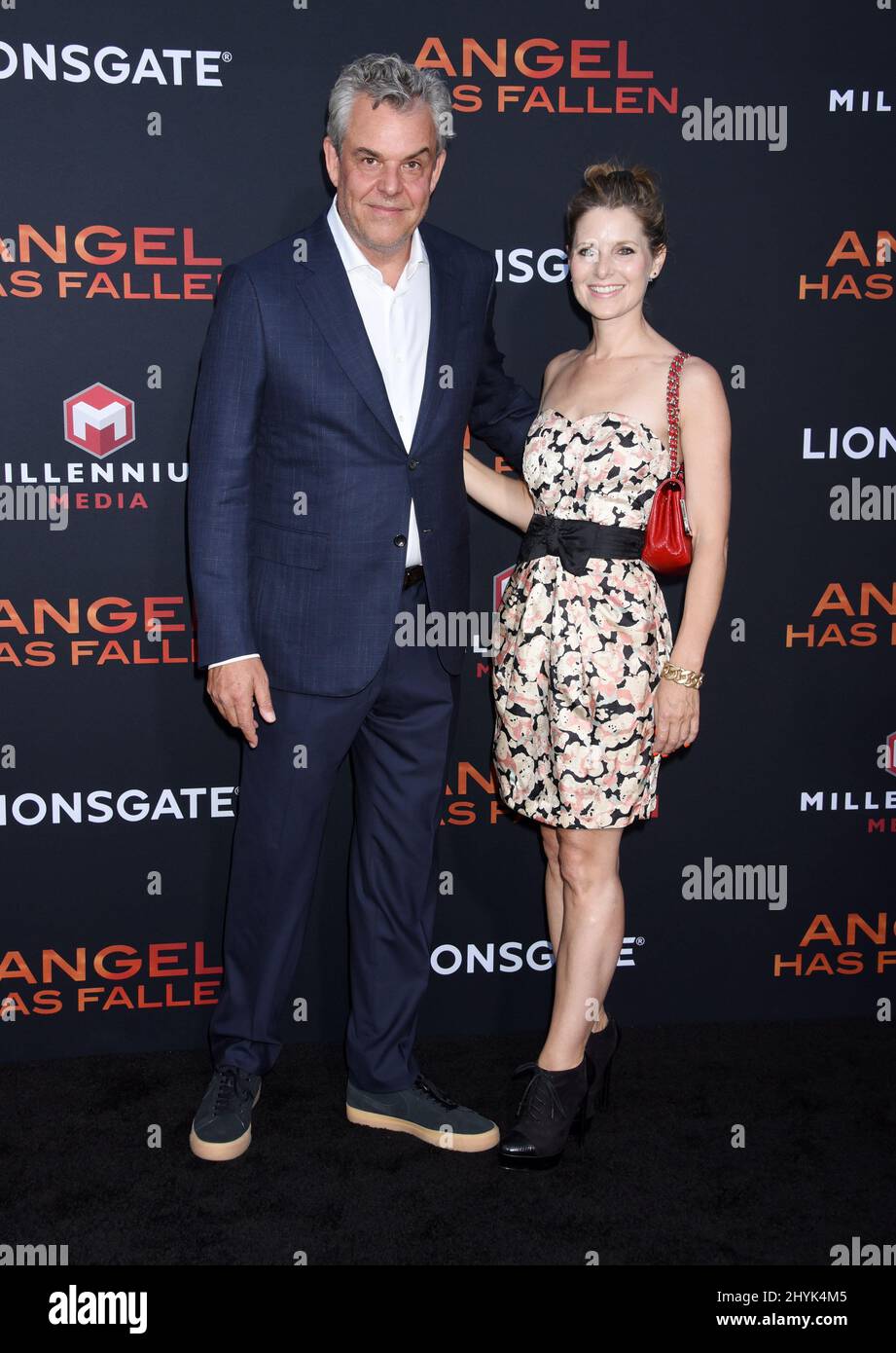 Danny Huston and Rosie Fellner at the Los Angeles premiere of 'Angel ...