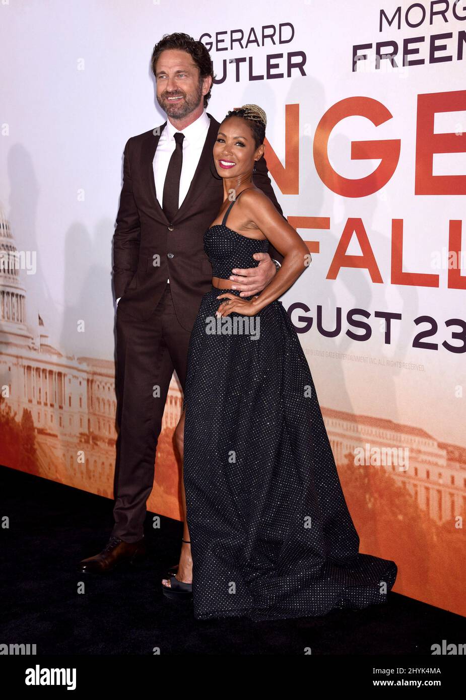 Gerard Butler and Jada Pinkett Smith at the Los Angeles premiere of ...