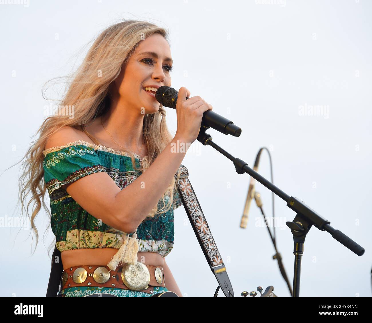 Danelle Leverett from Gone West onstage at BMI's Rooftop on the Row ...