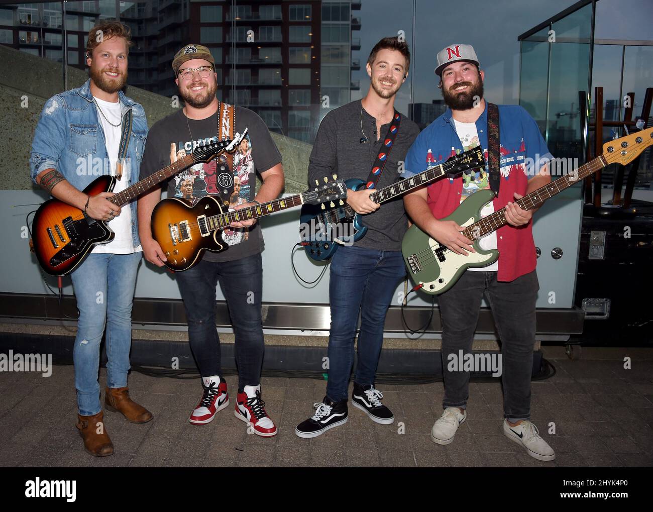 Mitchell Tenpenny, Dylan Hester and Rafe Tenpenny at BMI's Rooftop on ...