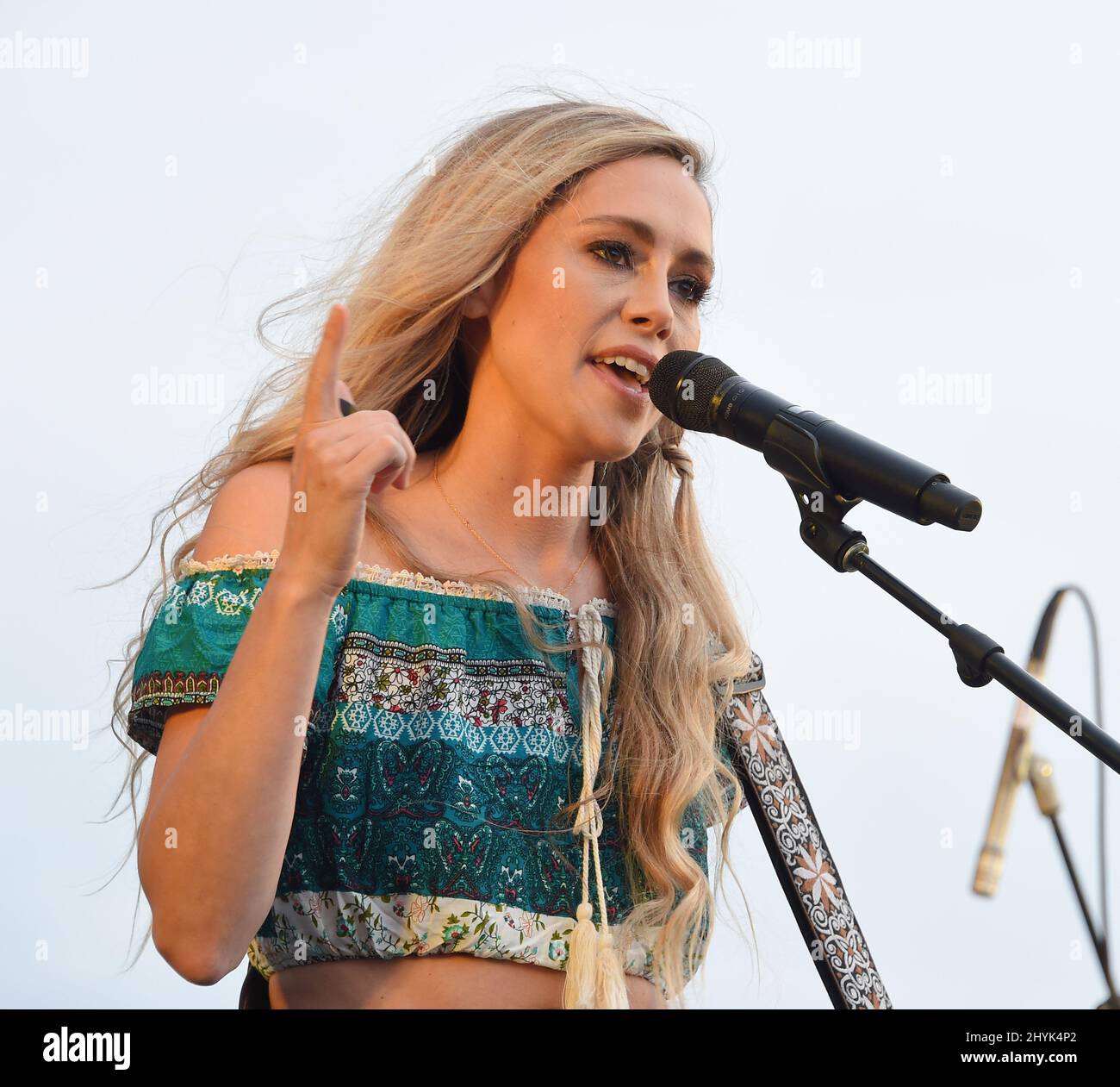 Danelle Leverett from Gone West onstage at BMI's Rooftop on the Row ...