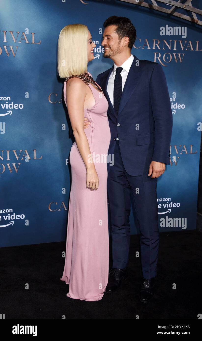 Katy Perry and Orlando Bloom at the 'Carnival Row' Los Angeles Premiere ...