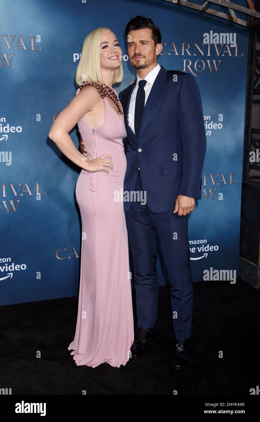 Katy Perry and Orlando Bloom at the 'Carnival Row' Los Angeles Premiere ...