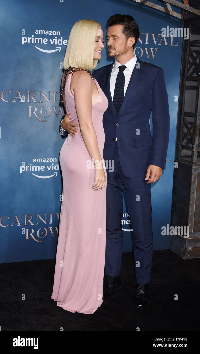 Katy Perry and Orlando Bloom at the 'Carnival Row' Los Angeles Premiere ...