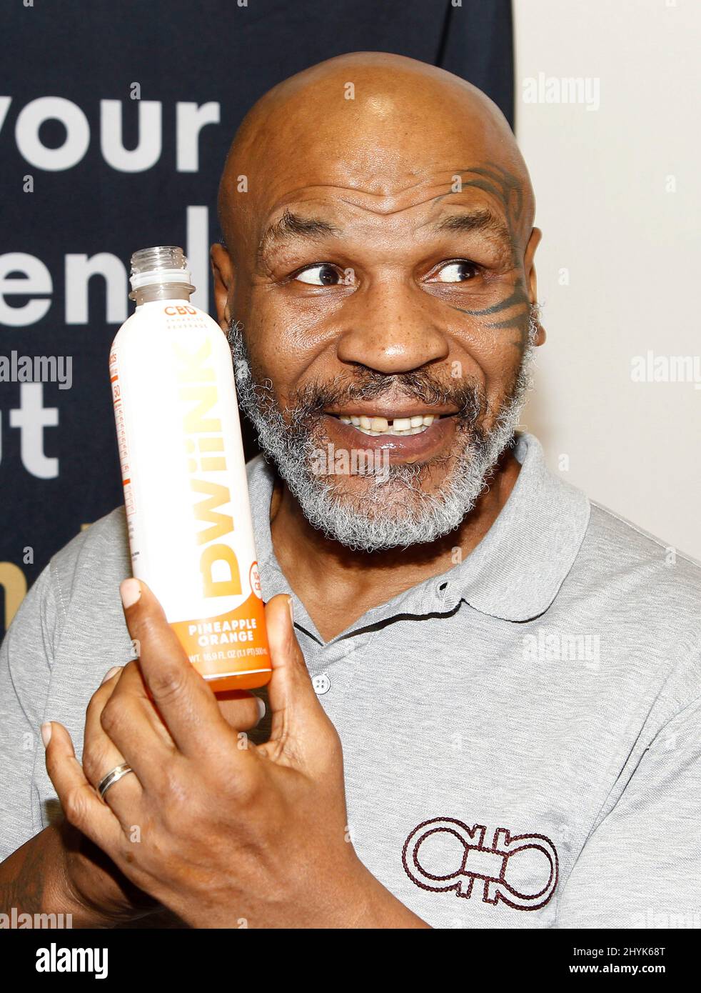 Mike Tyson celebrates the launch of products from Tyson Ranch, his own ...