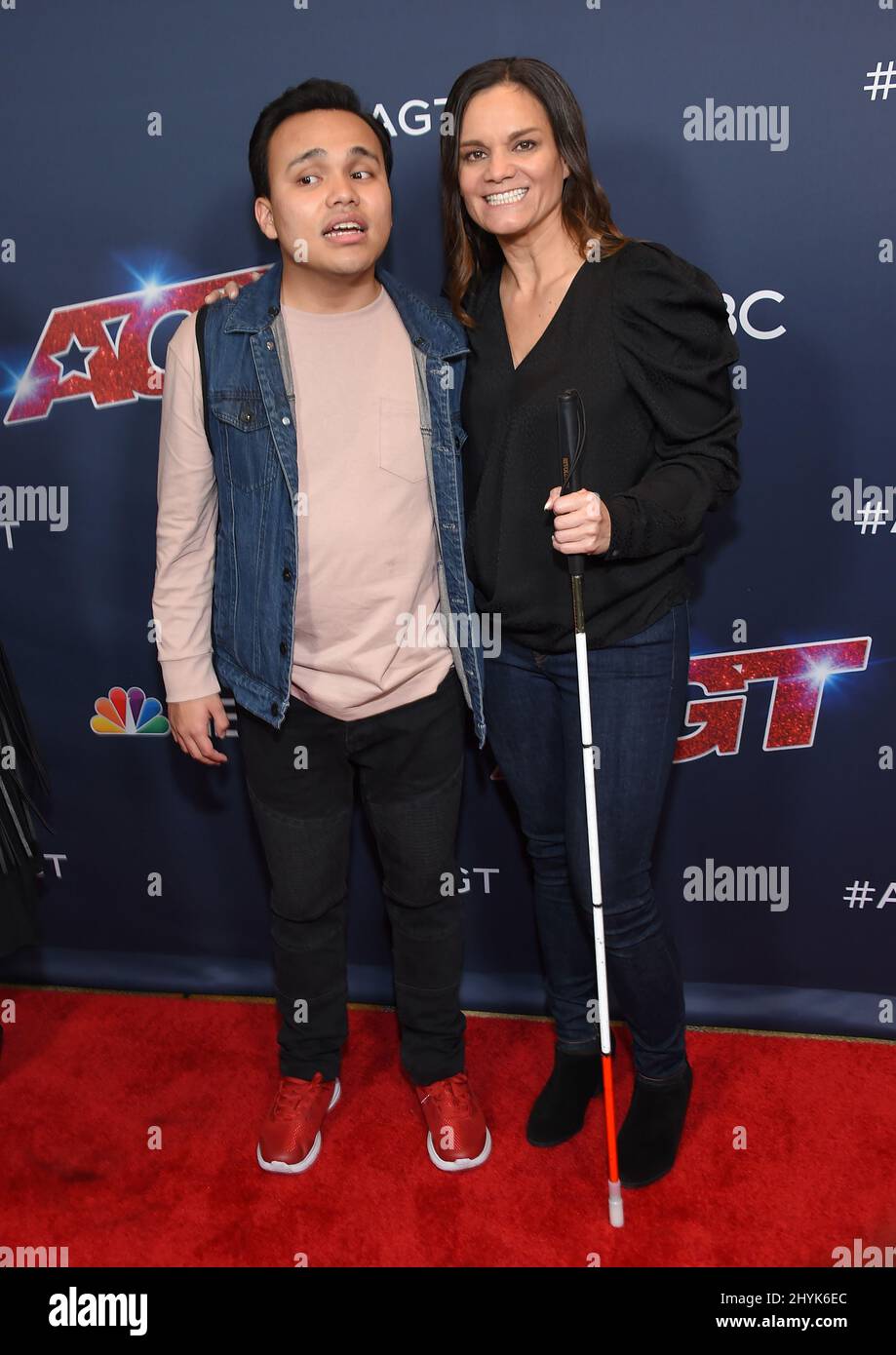 Kodi Lee and Tina Lee arriving to the 'America's Got Talent' Semi ...
