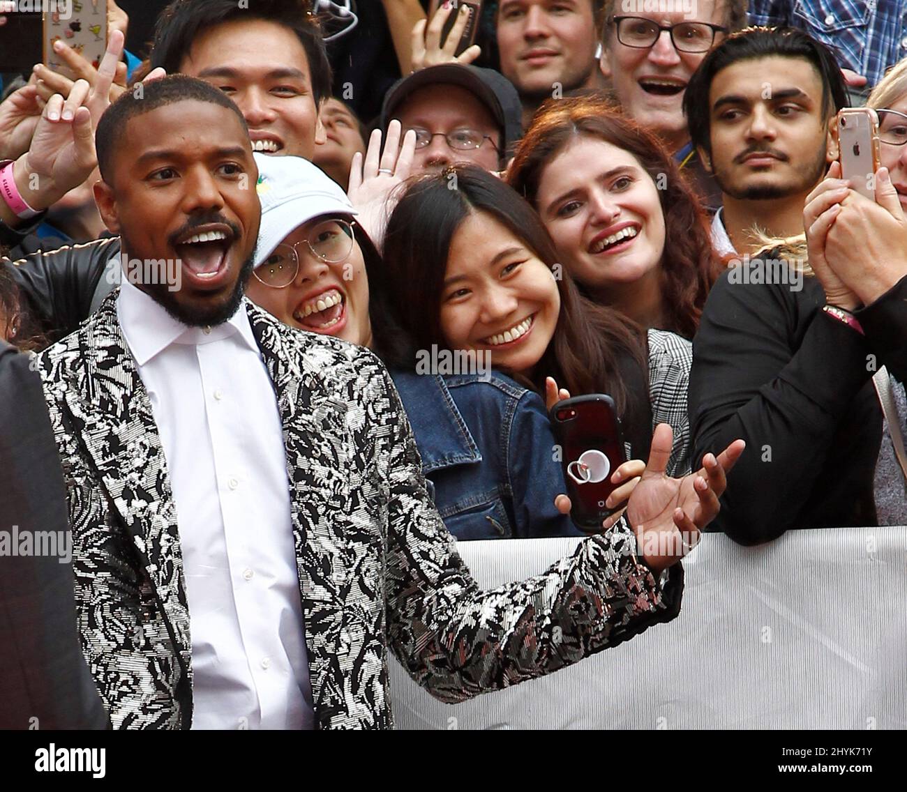 Michael B. Jordan at the premiere of "Just Mercy" during the 2019 ...