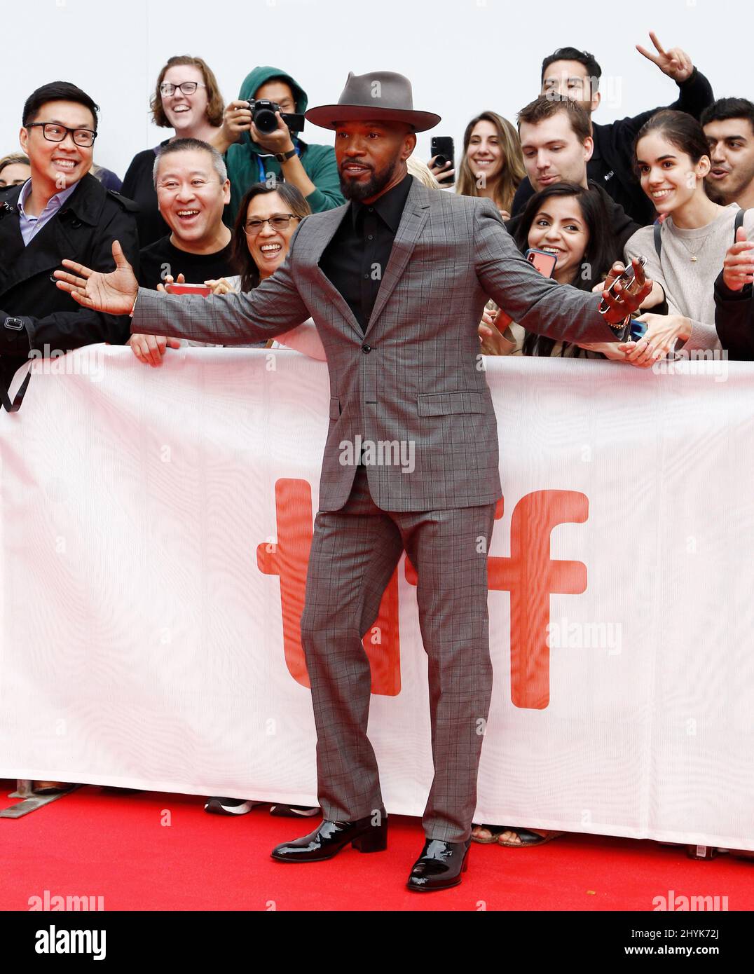 Jamie Foxx at the premiere of "Just Mercy" during the 2019 Toronto ...