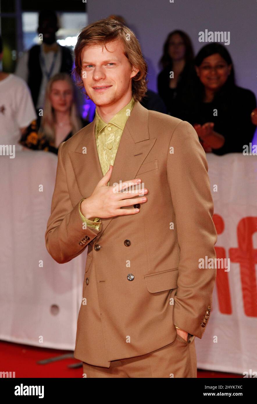 Lucas Hedges arrives at the premiere of "Honey Boy" during the 2019 ...