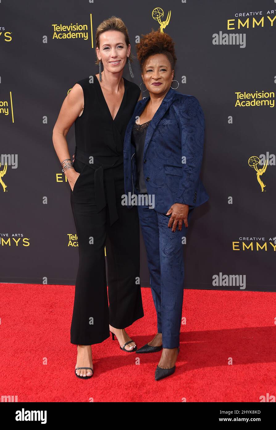Wanda Sykes and Alex Sykes at the 2019 Creative Arts Emmy Awards held ...