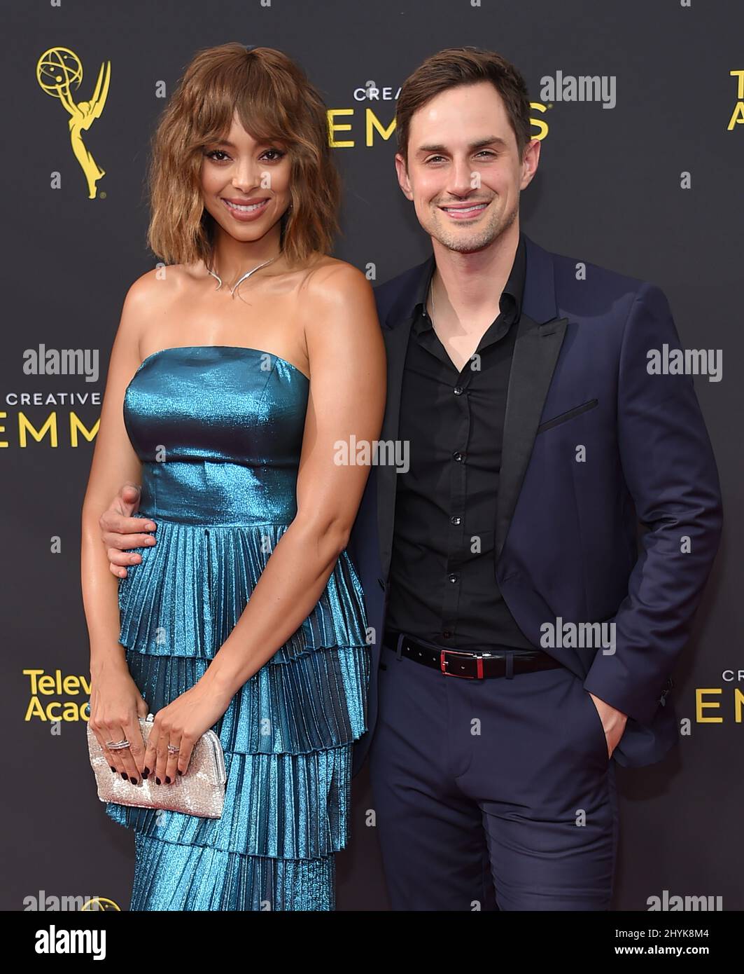 Amber Stevens West and Andrew J. West at the 2019 Creative Arts Emmy ...