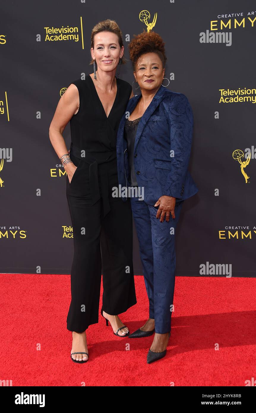 Wanda Sykes and Alex Sykes at the 2019 Creative Arts Emmy Awards held ...